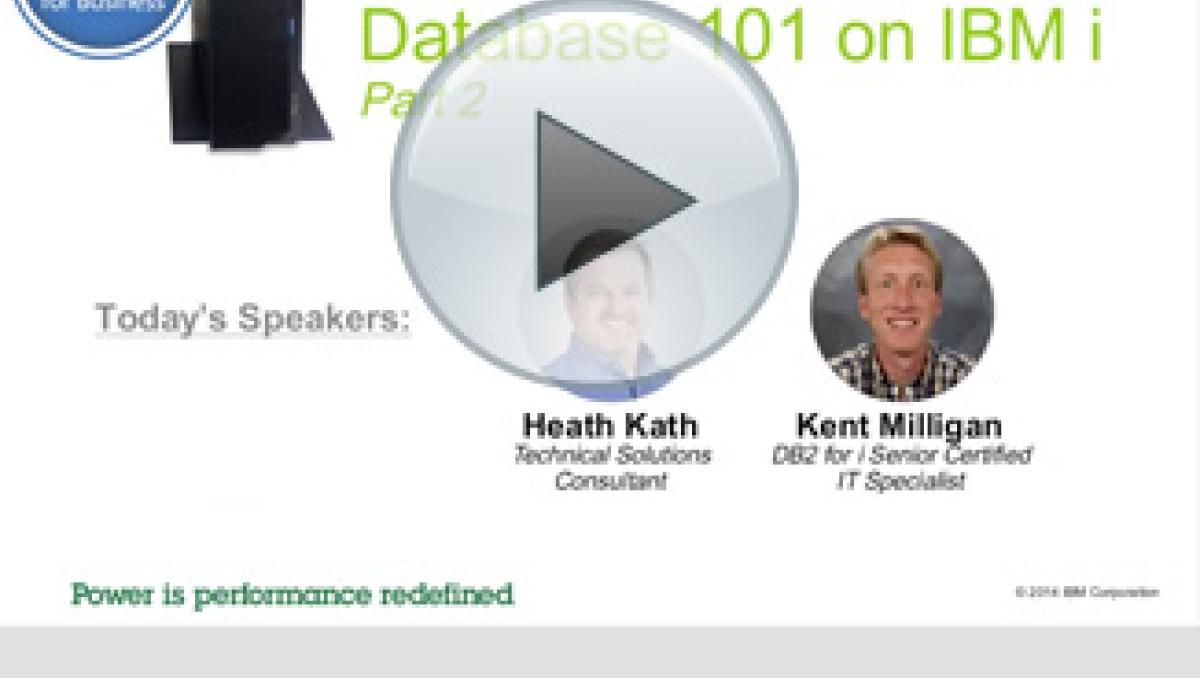 Introduction to SQL on DB2 for i | Video